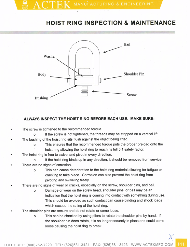 Hoist Ring Safety - The Rigging Box