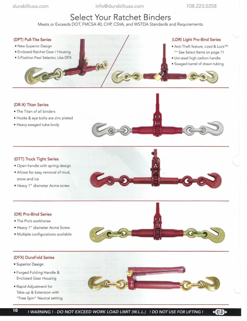 Ratchet Binders - The Rigging Box