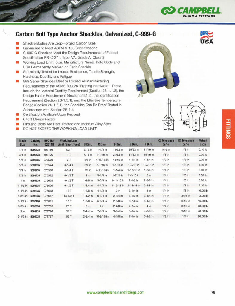 Shackles - The Rigging Box
