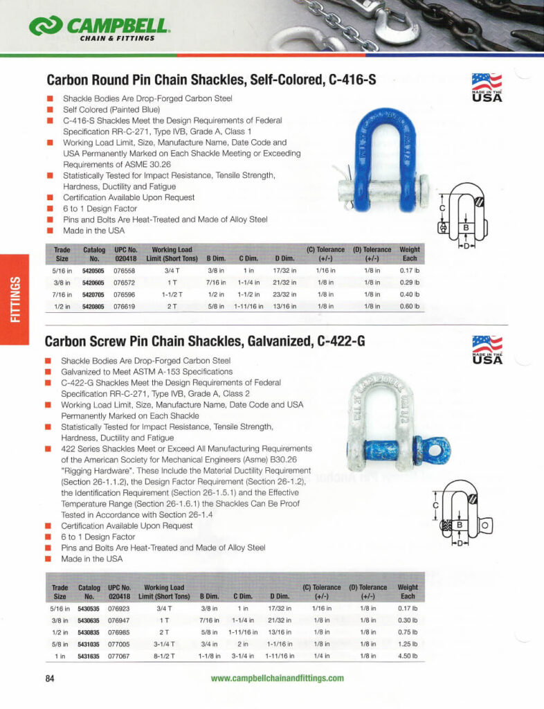 Shackles - The Rigging Box